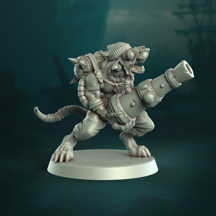 3D Printable Pi'Rat Thrower 1 by Punga Miniatures
