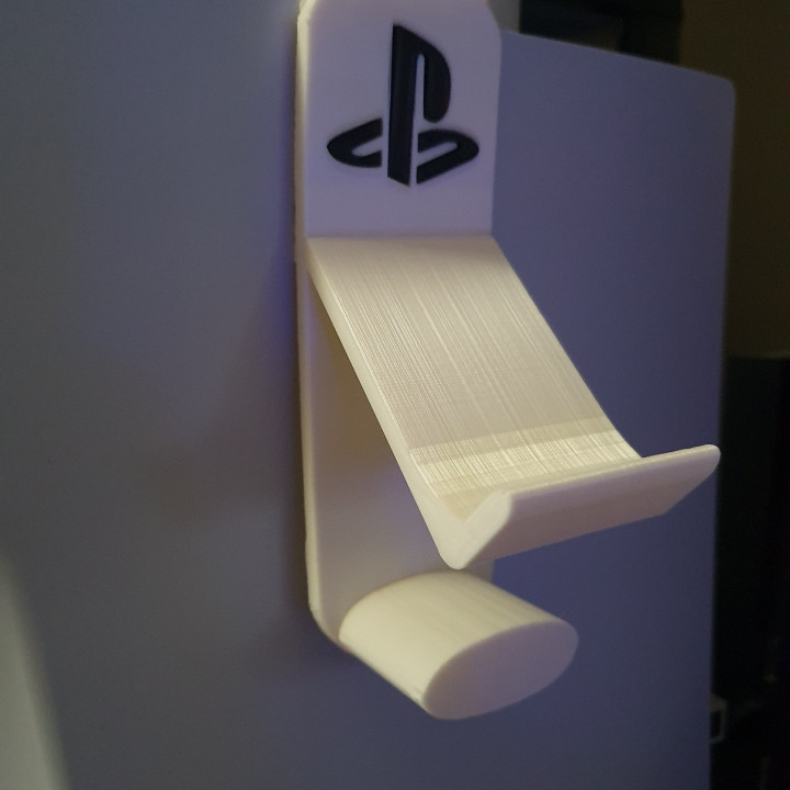 3D Printable Playstation 5 Controller and Headset holder by Dylan