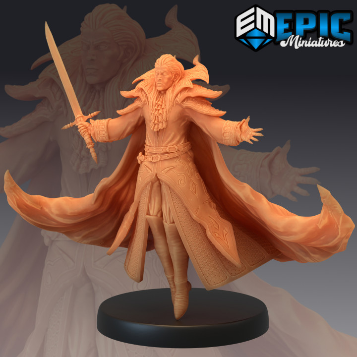 3D Printable Vampire Lord Set / Human & Monster Form / Gothic Boss Collection / Sword by Epic ...