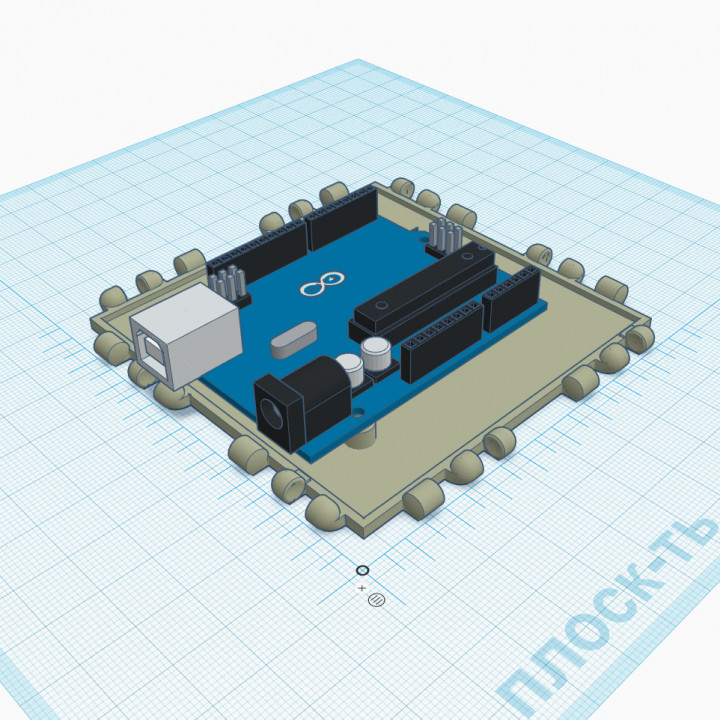 3D Printable Polypanels arduino uno / wemos d1 mount by Alexey Anipchenko