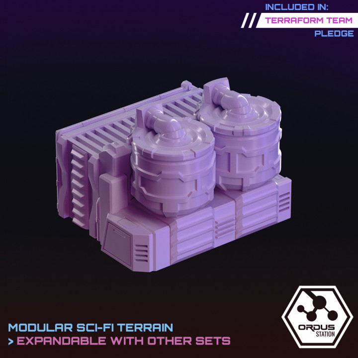 3D Printable Planetary Engineering Terrain Bundle by Saucermen Studios