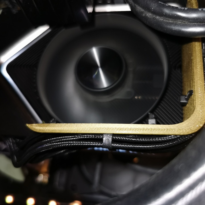 3D Printable RTX3080 FE EVGA Cable Guide by Peter Lunn