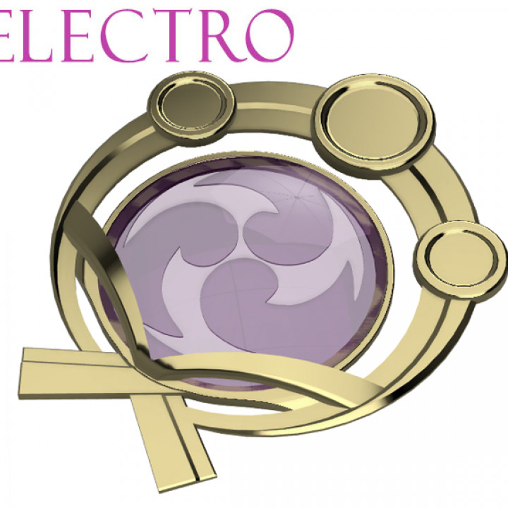 3D Printable Genshin Impact Vision Trinket || Inazuma by Kyle C. Ho