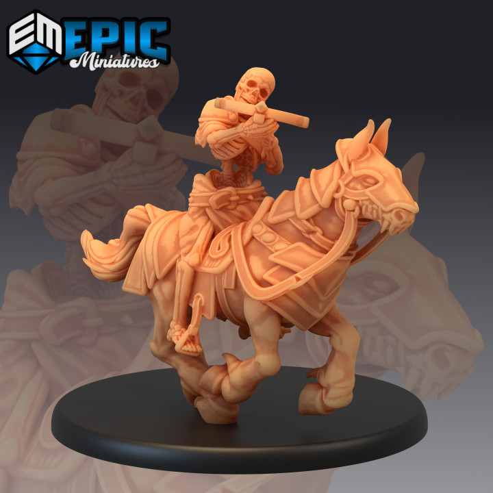 3D Printable Skeleton Army - Crossbow Cavalry / Undead Soldier / Archer ...