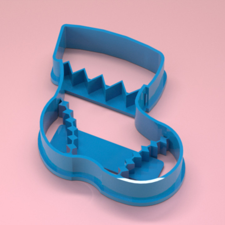 3D Printable Christmas boot cookie cutter by Dal Part