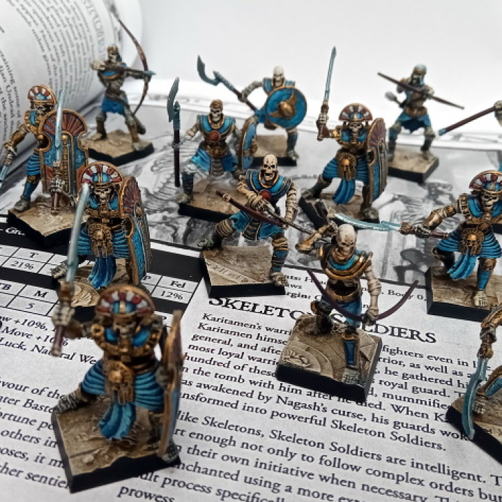 3D Print of Mummified Undead - Army Bundle #1 by Undri