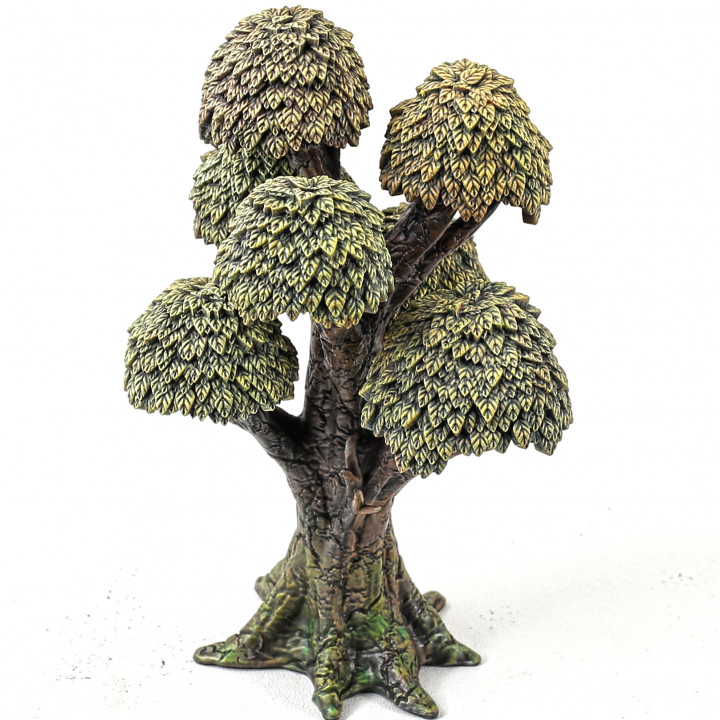 3D Printable Set of 5 3d printable trees by Greg Kourakos