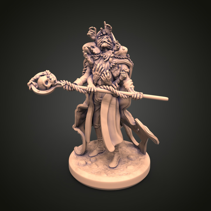 3D Printable Necromancer - STL - Pre-supported by Grinning God