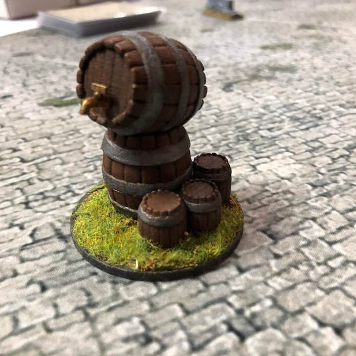 3D Printable Barrel Goal Post by Joel DeRossett