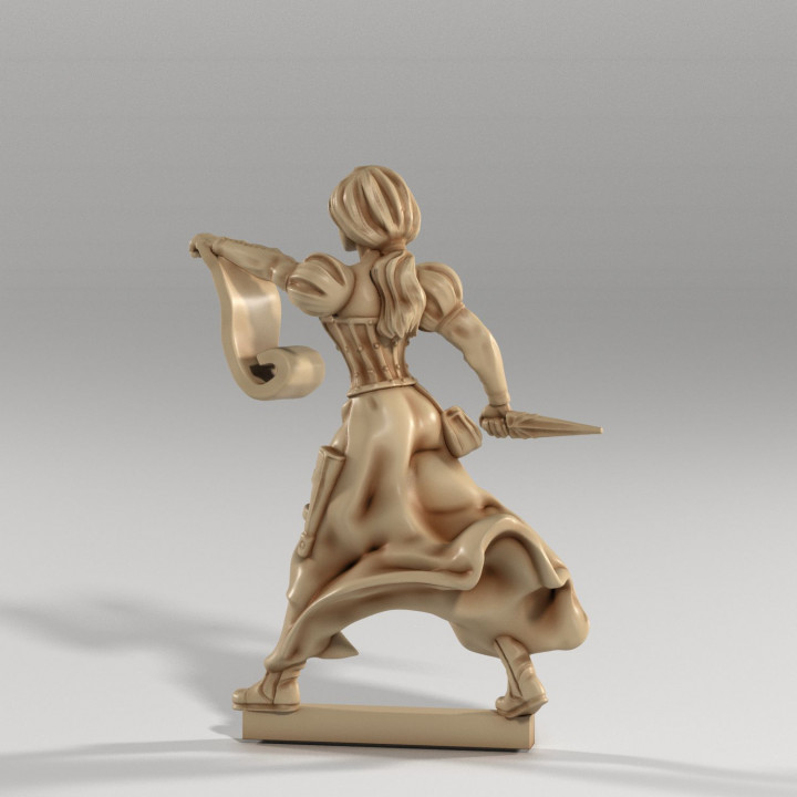 3D Printable Adventurer - Sorceress with Dagger & Scroll – Fantasy ...