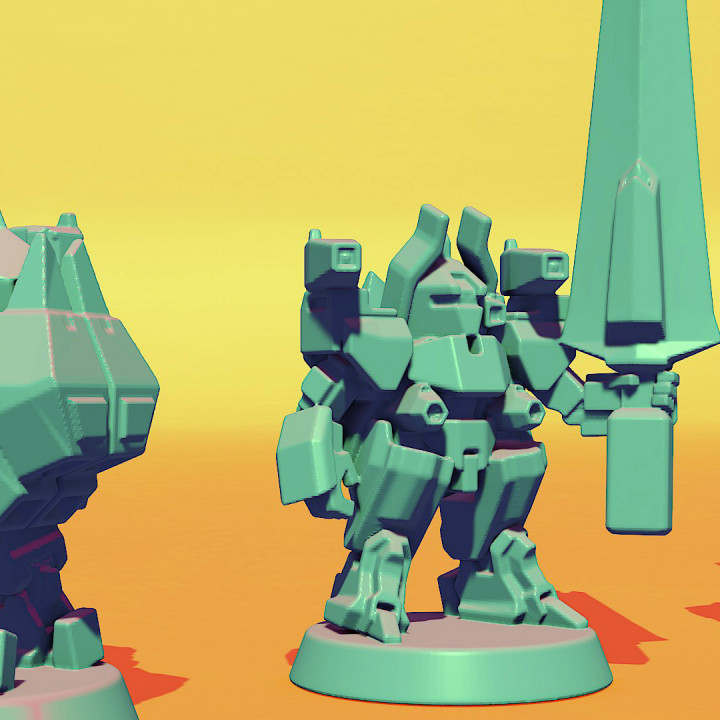 3D Printable Chibi Mech by kitbash kingdom