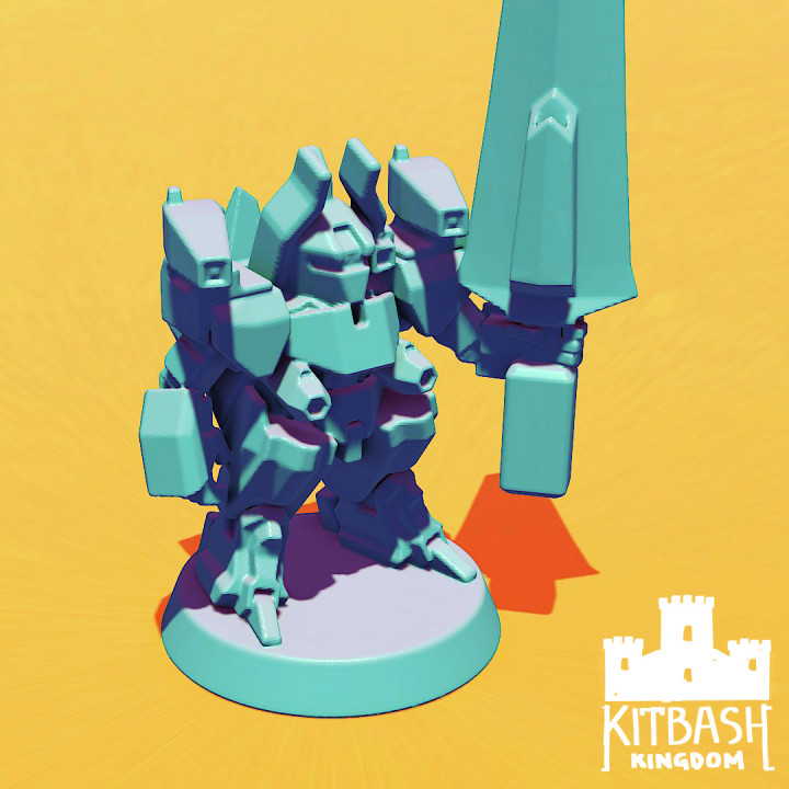 3D Printable Chibi Mech by kitbash kingdom
