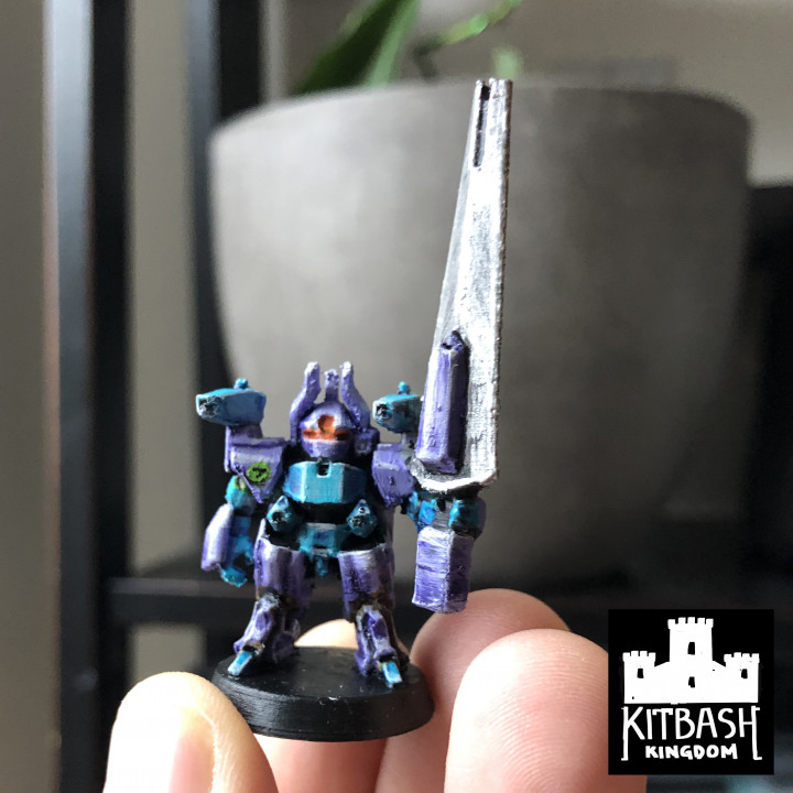 3D Printable Chibi Mech by kitbash kingdom