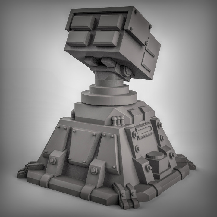 3D Printable Gun Emplacement by Duncan Shadow