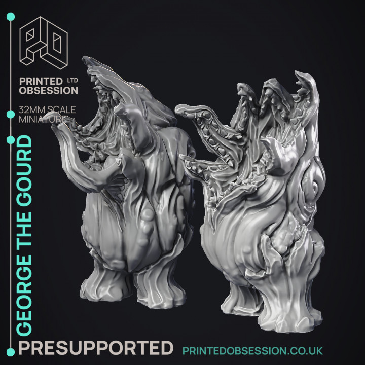 3D Printable George the Gourd - 2 Models - Possessed vegetable - medium ...