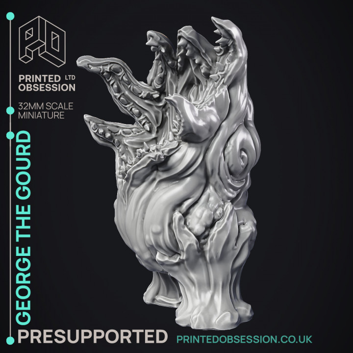 3D Printable George the Gourd - 2 Models - Possessed vegetable - medium ...