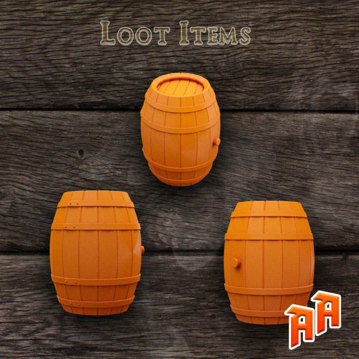 3D Printable Loot Items x3 by Ivan