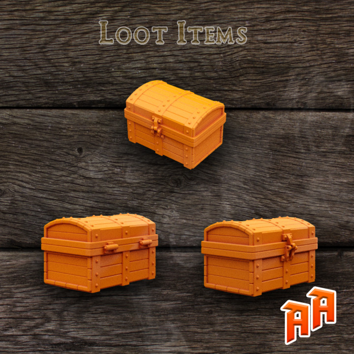3D Printable Loot Items x3 by Ivan