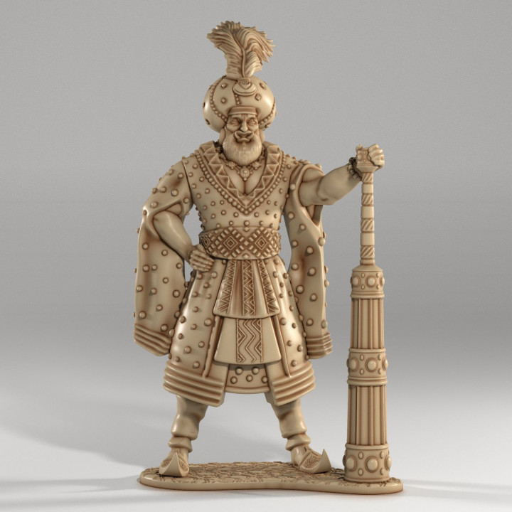 3D Printable Cloud Giant King – 28mm Fantasy Miniature STL for RPG Boss ...