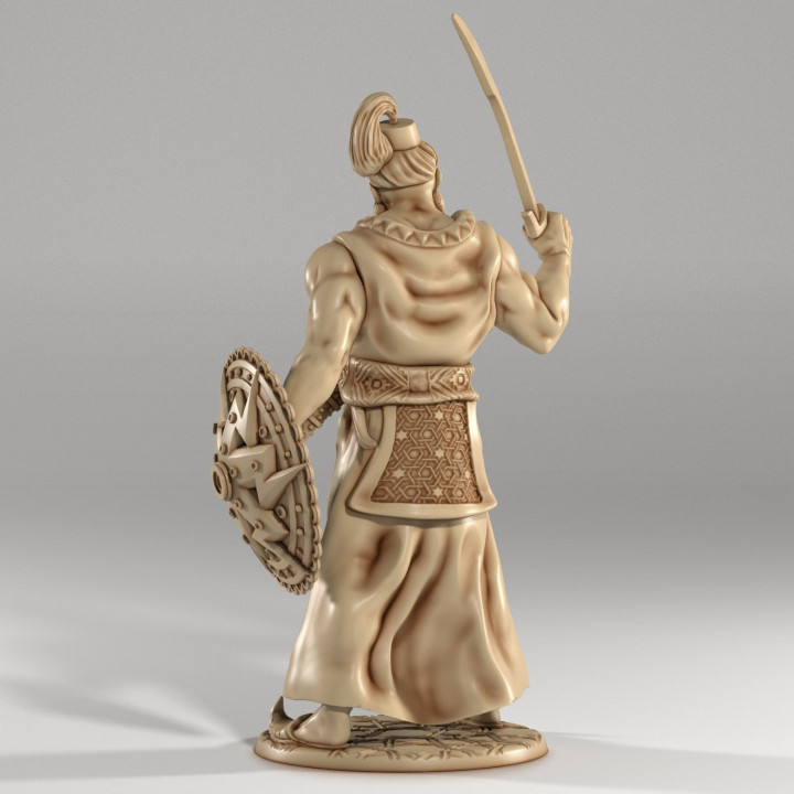 3D Printable Cloud Giant Warrior – 28mm Fantasy STL with Sword and ...
