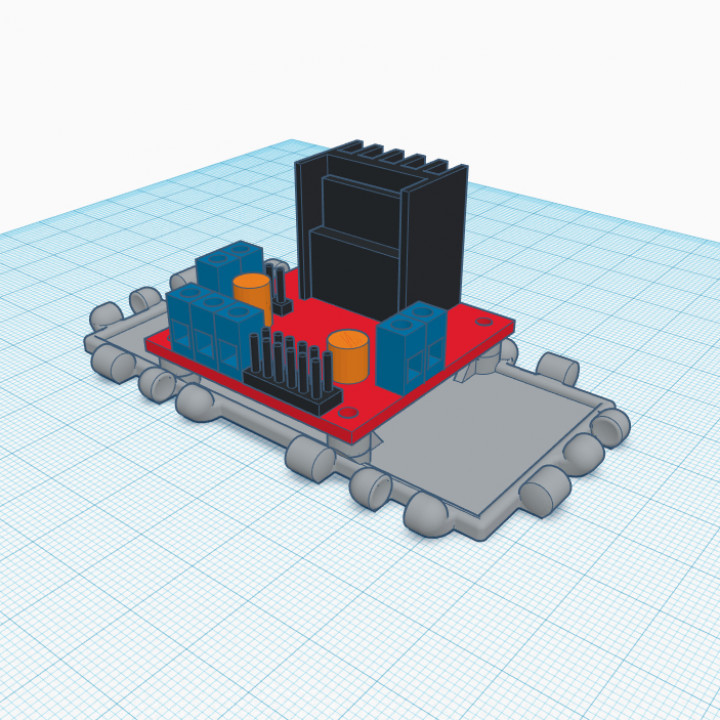 3D Printable Polypanels L298N mount by Alexey Anipchenko