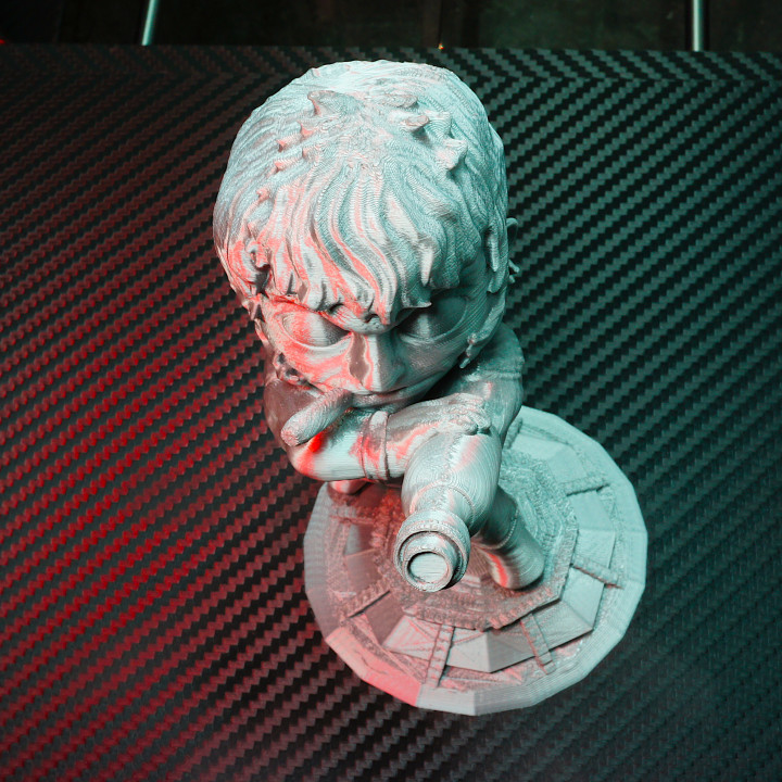 3D Printable Cobra Chibi Space Adventure Support Free Remix by iczfirz