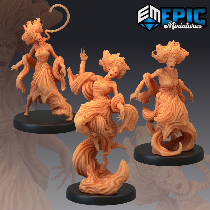 3D Printable Banshee Set / Female Ghost / Undead Spirit Collection by ...