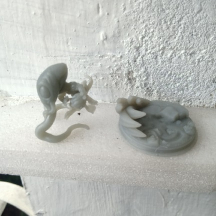 3D Printable GNOME SQUIDLING PSIONIC CONJURE by PAPSIKELS MINIATURES