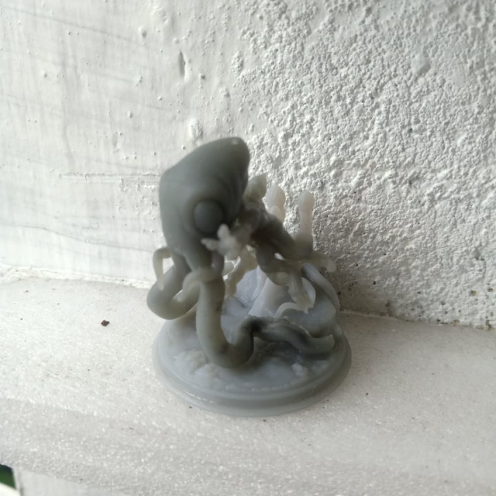 3D Printable GNOME SQUIDLING PSIONIC STRIKE by PAPSIKELS MINIATURES