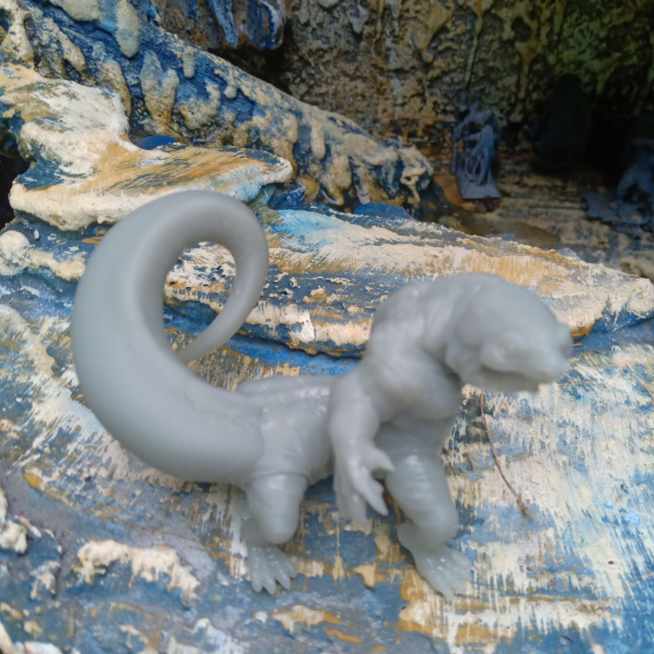 3D Printable MARBLE BACK FROST SALAMANDER by PAPSIKELS MINIATURES