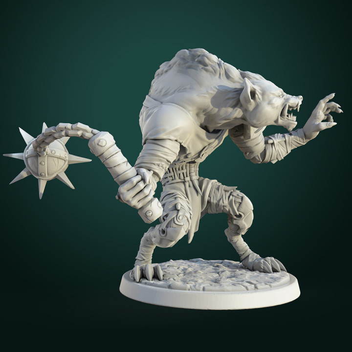 3D Printable 'Gnoll' November 2020 release 5 STL's miniatures pre ...
