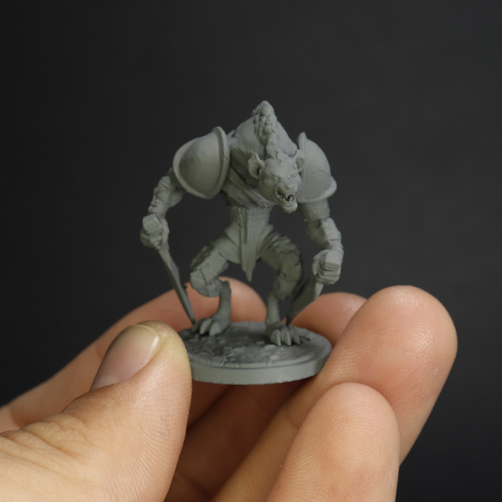 3D Printable 'Gnoll' November 2020 release 5 STL's miniatures pre ...