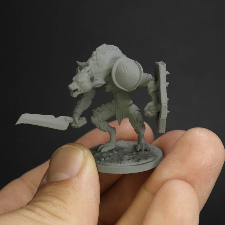 3D Printable 'Gnoll' November 2020 release 5 STL's miniatures pre ...