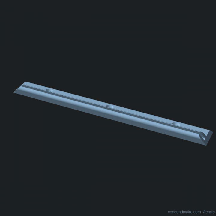 3D Printable Acrylic Window Grip by Code and Make