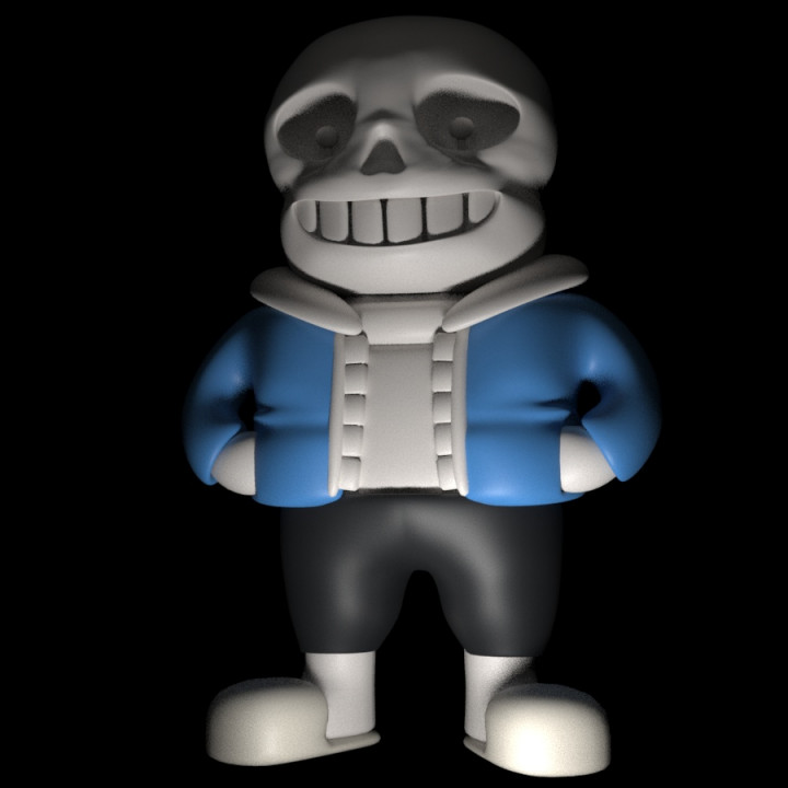 3D Printable Sans from Undertale by Alfredo Chaves