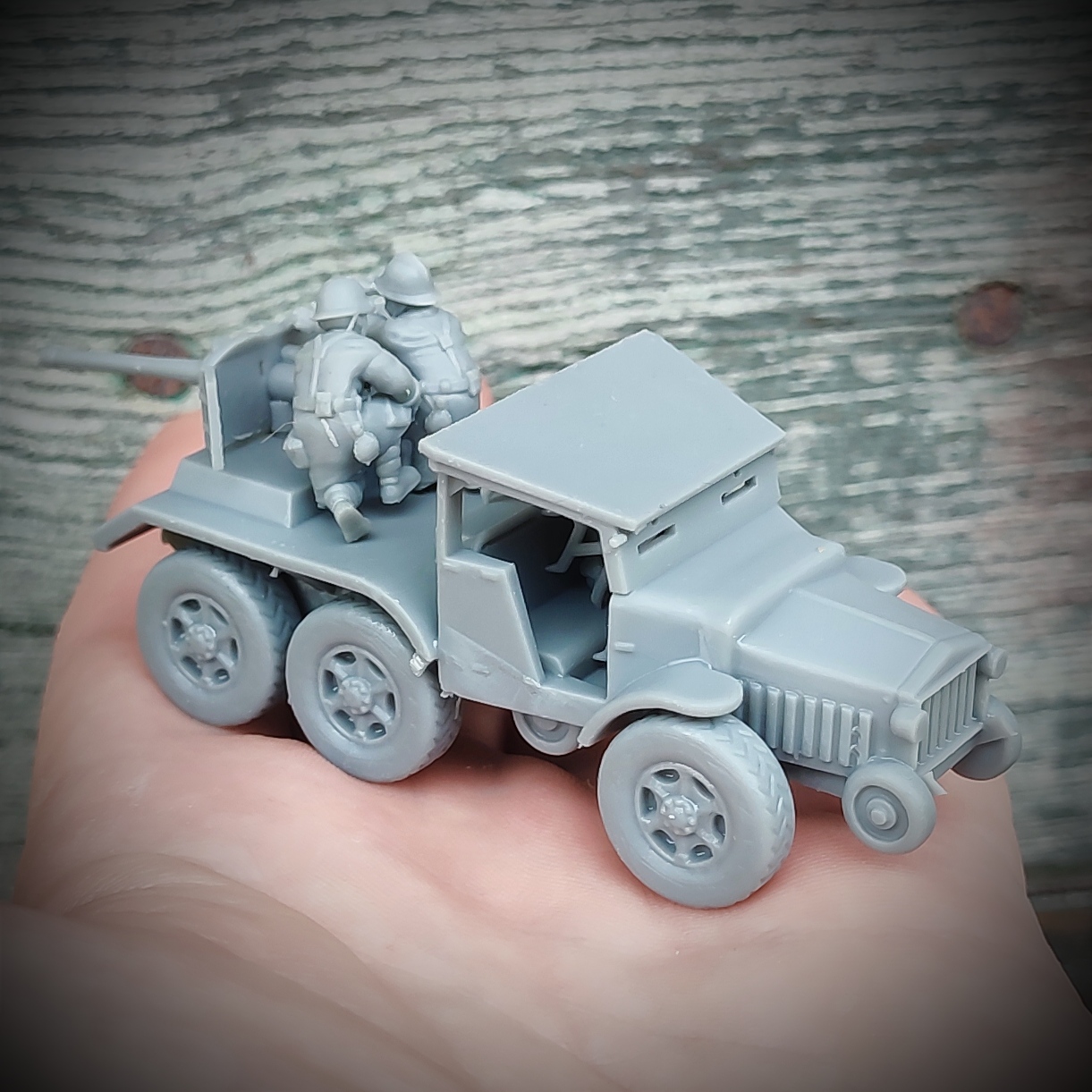3D Printable Laffly with 47mm gun - French army WW2 - 28mm for wargame by Eskice Miniature - Aron