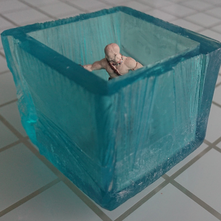 3D Printable Gelatinous Cube by Sean Blanchette