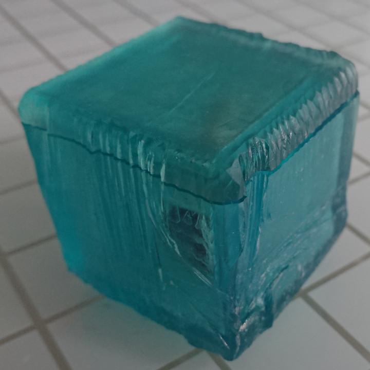 3D Printable Gelatinous Cube by Sean Blanchette