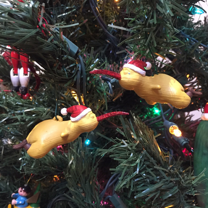 3D Printable Santa Kiwi by MerganMcFergan