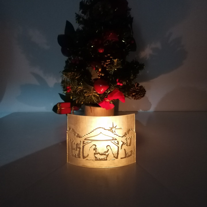3D Printable Christmas lithograph for minifactory contest by Bole Romero