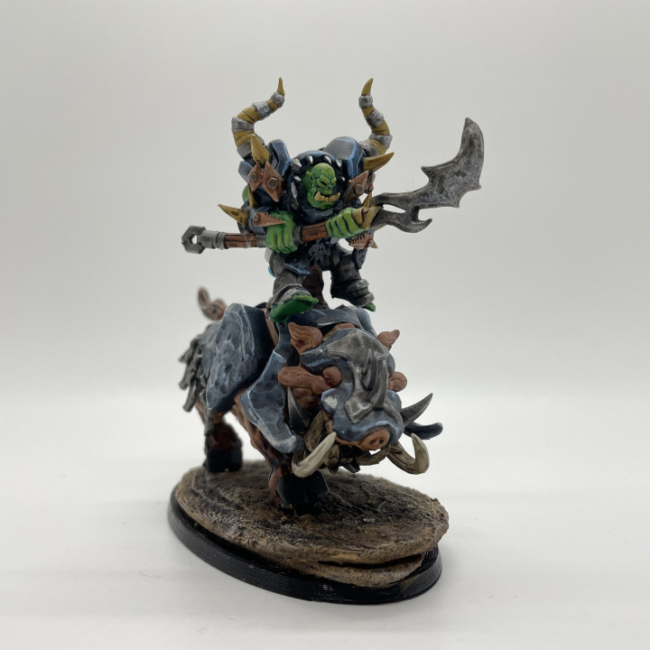 3D Printable Lowland Orc Boar Riders by Orc King Studio