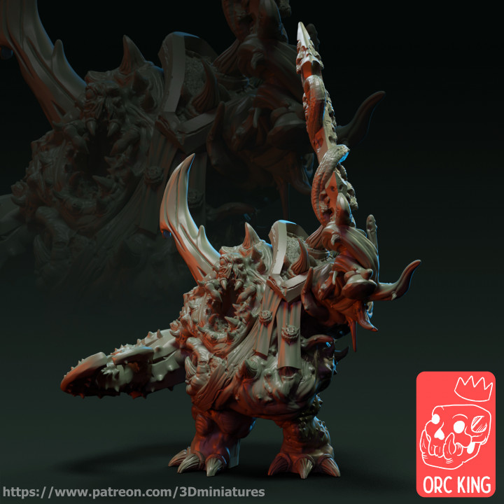 3D Printable Rotten Daemon Prince by Orc King Studio