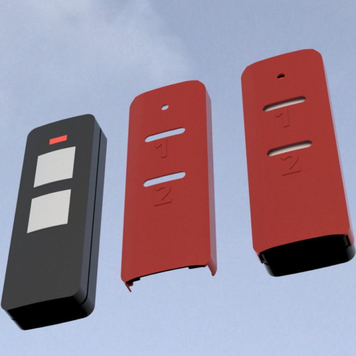3D Printable Safety Cover for Sommer Pearl Twin Remote Control by Tom Vít