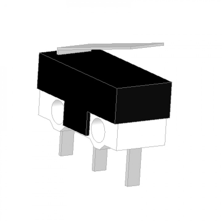 3D Printable Microswitch 12,7X5,6mm by CRISTIAN PANAIT
