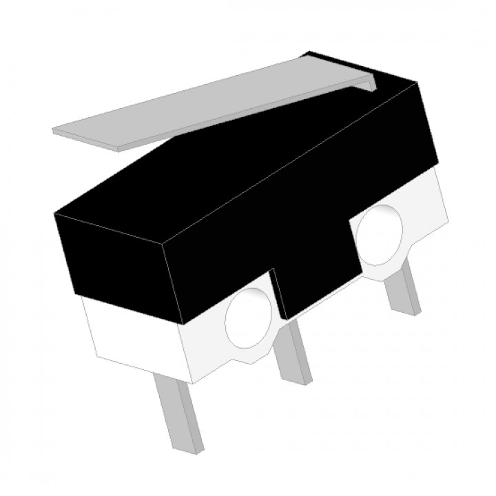 3D Printable Microswitch 12,7X5,6mm by CRISTIAN PANAIT