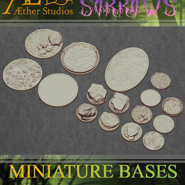 3D Printable KS1SOS20 – Miniature Bases by Aether Studios