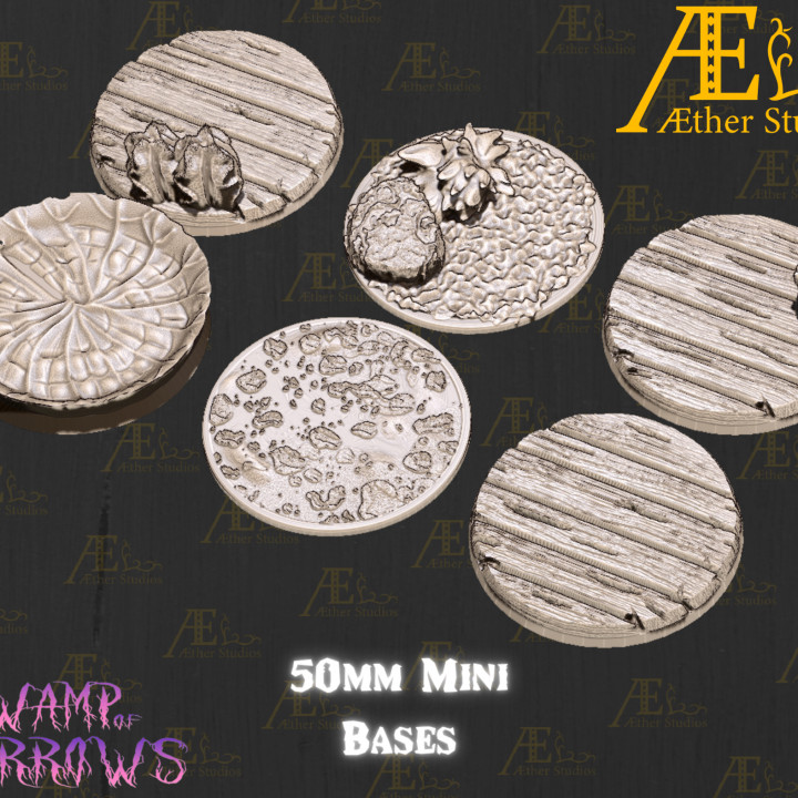 3D Printable KS1SOS20 – Miniature Bases by Aether Studios