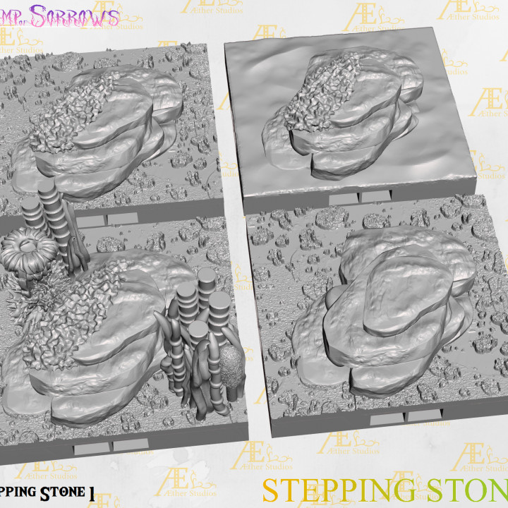 3D Printable KS1SOS30 – Stepping Stones by Aether Studios