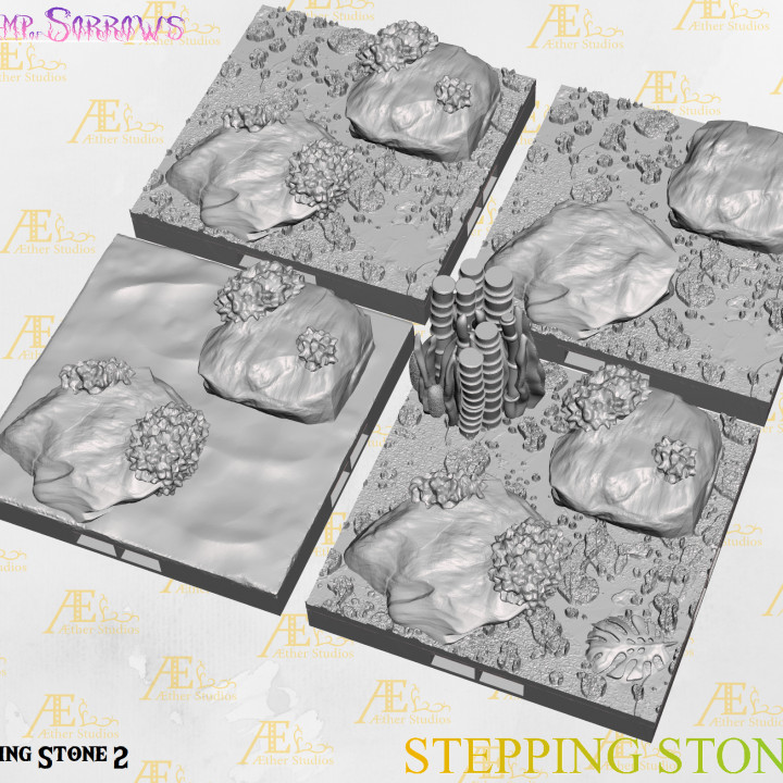 3D Printable KS1SOS30 – Stepping Stones by Aether Studios