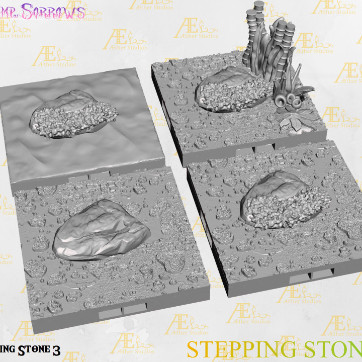 3D Printable KS1SOS30 – Stepping Stones by Aether Studios
